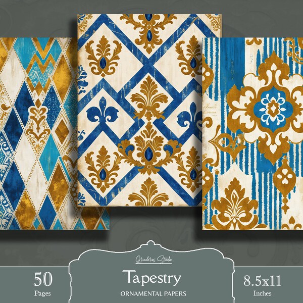 Damask Background - Etsy