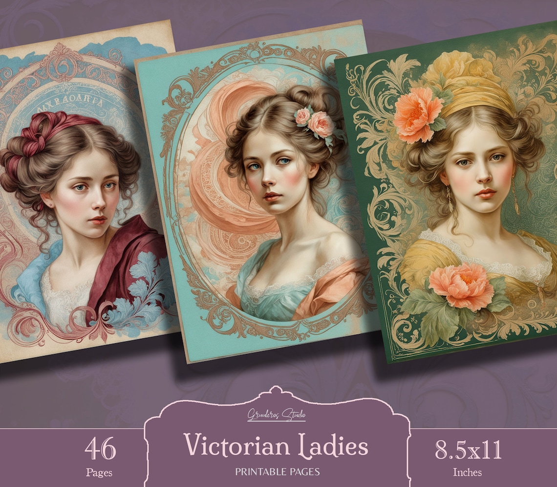 Victorian Women Junk Journal Pages, Victorian Ladies Junk Journal ...