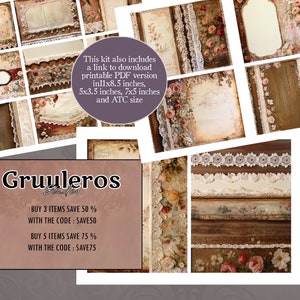 Brown Lace Journal Paper, Brown Lace Printable Paper, Brown Victorian ...