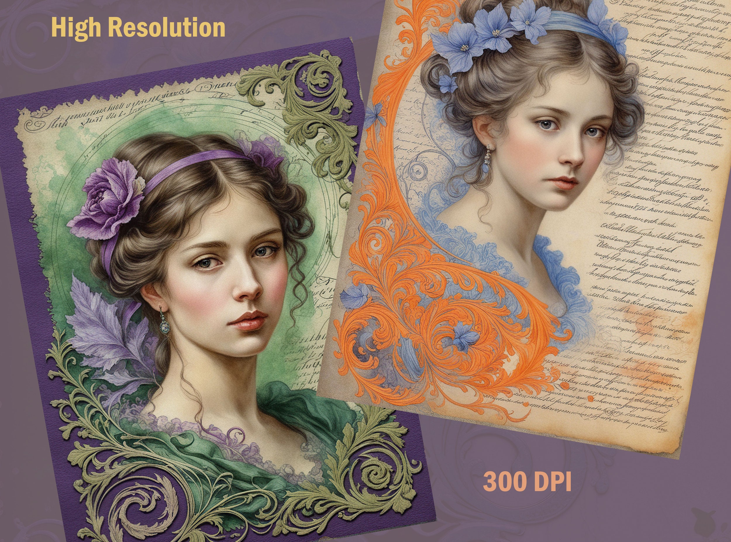 Victorian Women Junk Journal Pages, Victorian Ladies Junk Journal ...