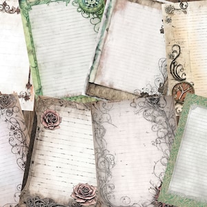 Gothic Stationery Paper, Gothic Writing Paper, Dark Academia Printable ...