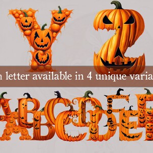 Halloween Clipart, Halloween Alphabet Letters, Png Transparent ...