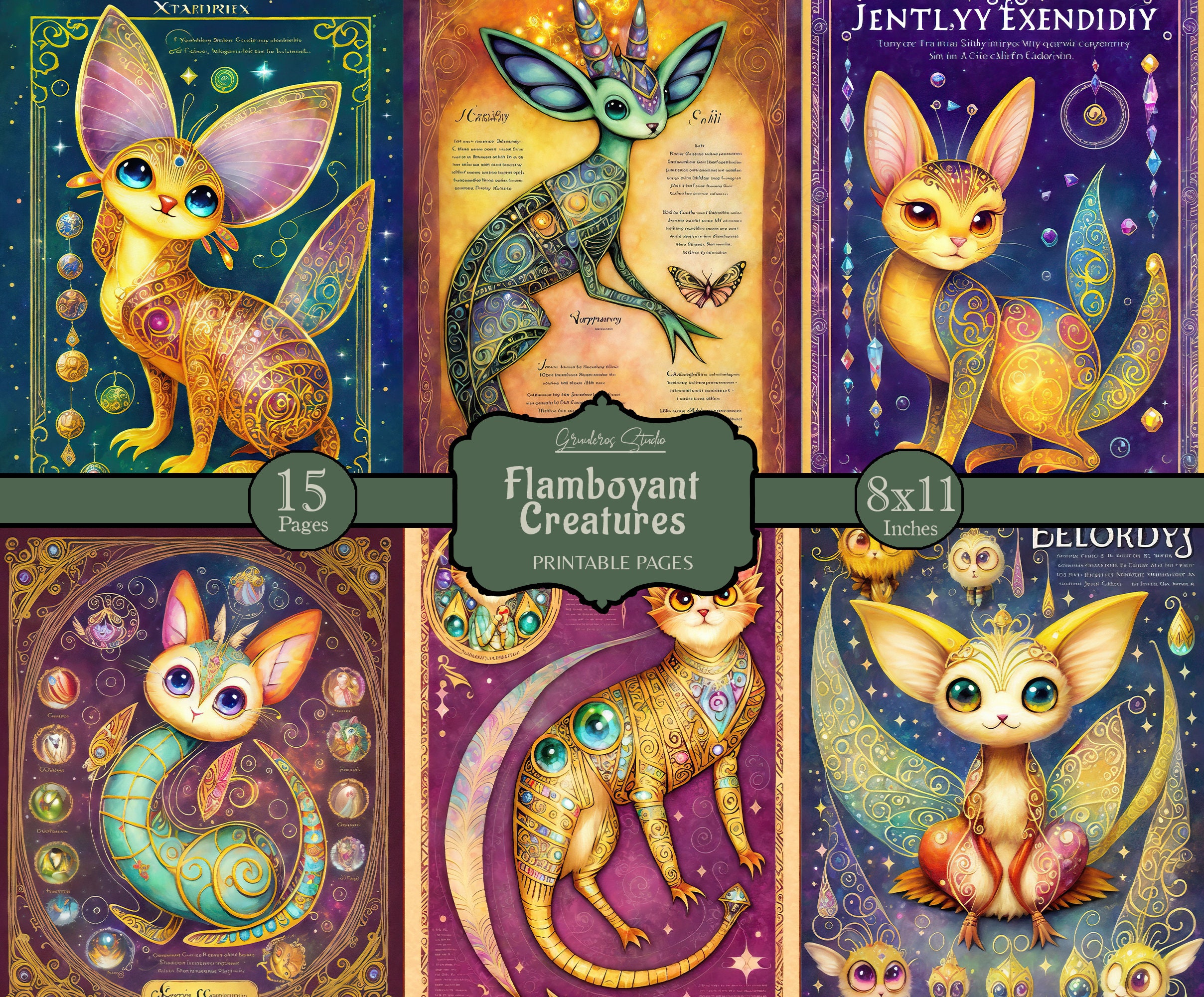 Flamboyant Creature Print, Digital Download, Printable Creature ...