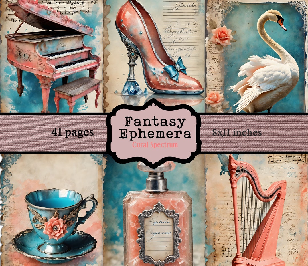 Romantic Fairytale Junk Journal Fantasy Paper Mixed Media - Etsy