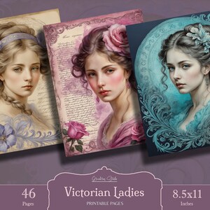 Victorian Women Junk Journal Pages, Victorian Ladies Junk Journal ...