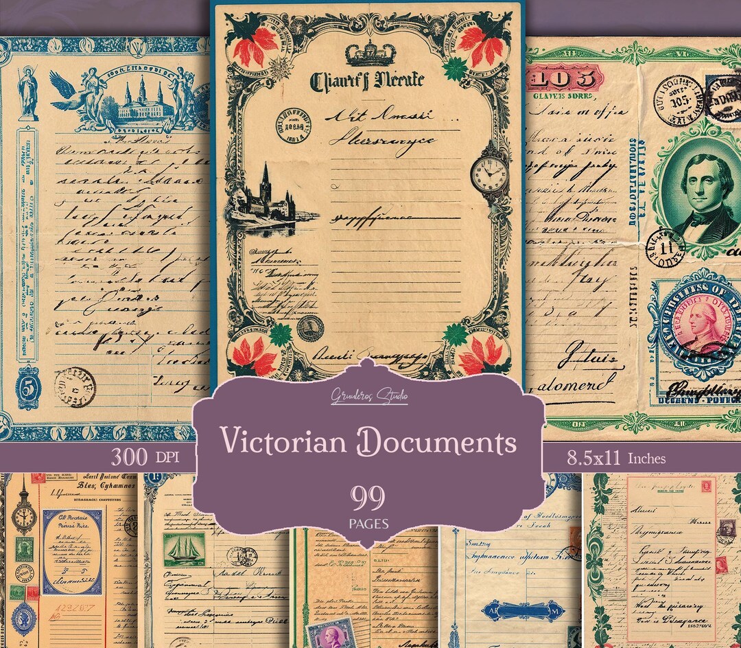 Vintage Handwritten Ephemera, Old Notes, Scholar Pages, Victorian ...