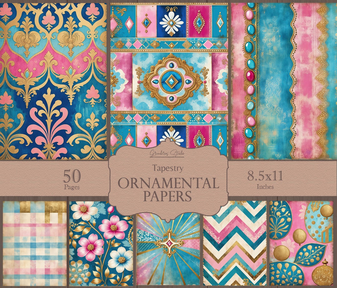 Printable Victorian Paper, Texture Theme, Journal Embellishment, Luxury ...