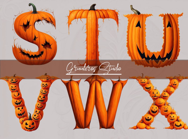 Halloween Clipart, Halloween Alphabet Letters, Png Transparent ...
