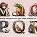 Cute Animal Alphabet Clipart Bundle Transparent PNG, Bundle Clipart ...