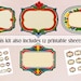 Vintage Blank Labels, Vintage Floral Labels, PNG & A4 Files, Old Labels ...