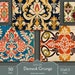Printable Damask Paper, Vibrant, Grunge, Digital Paper, Damask Pages ...