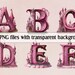 Fairy Castles Decorative Alphabet Letters, Pink Castles, Digital ...