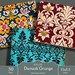 Printable Damask Paper, Vibrant, Grunge, Digital Paper, Damask Pages ...