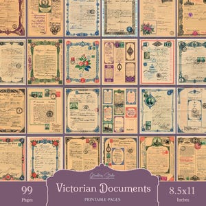 Vintage Handwritten Ephemera, Old Notes, Scholar Pages, Victorian ...