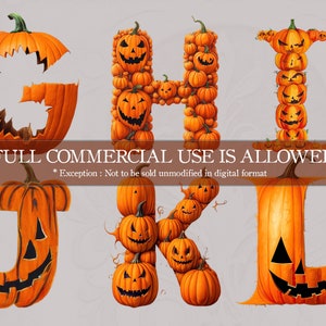 Halloween Clipart, Halloween Alphabet Letters, Png Transparent ...