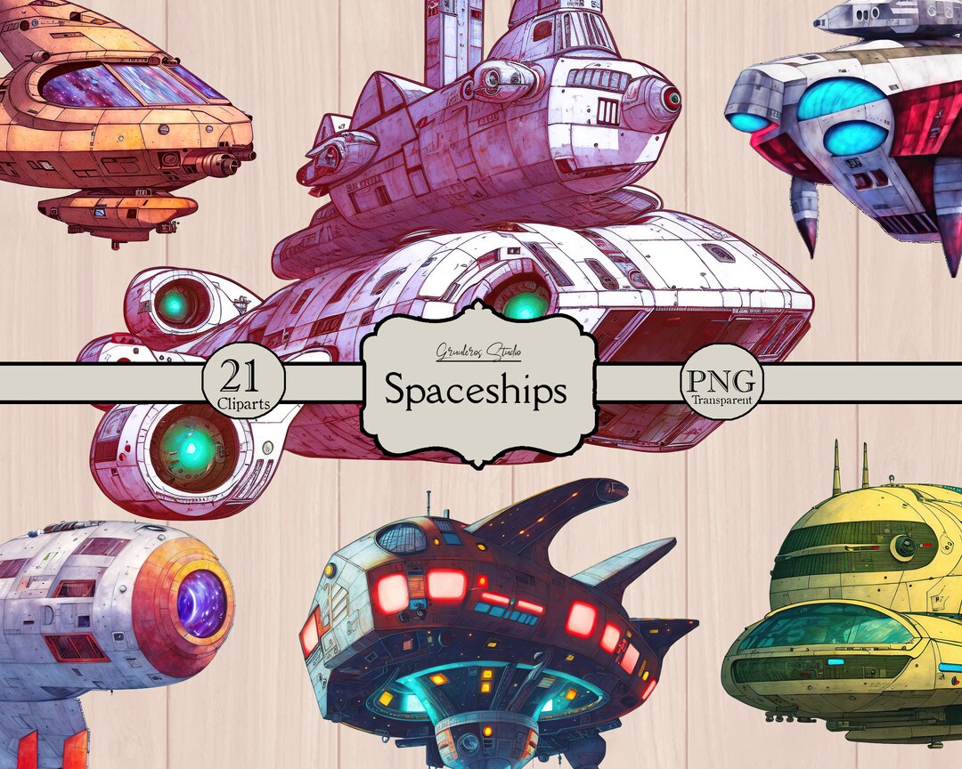 21 Spaceship Clipart, PNG, High Resolution, Starship Cliparts ...
