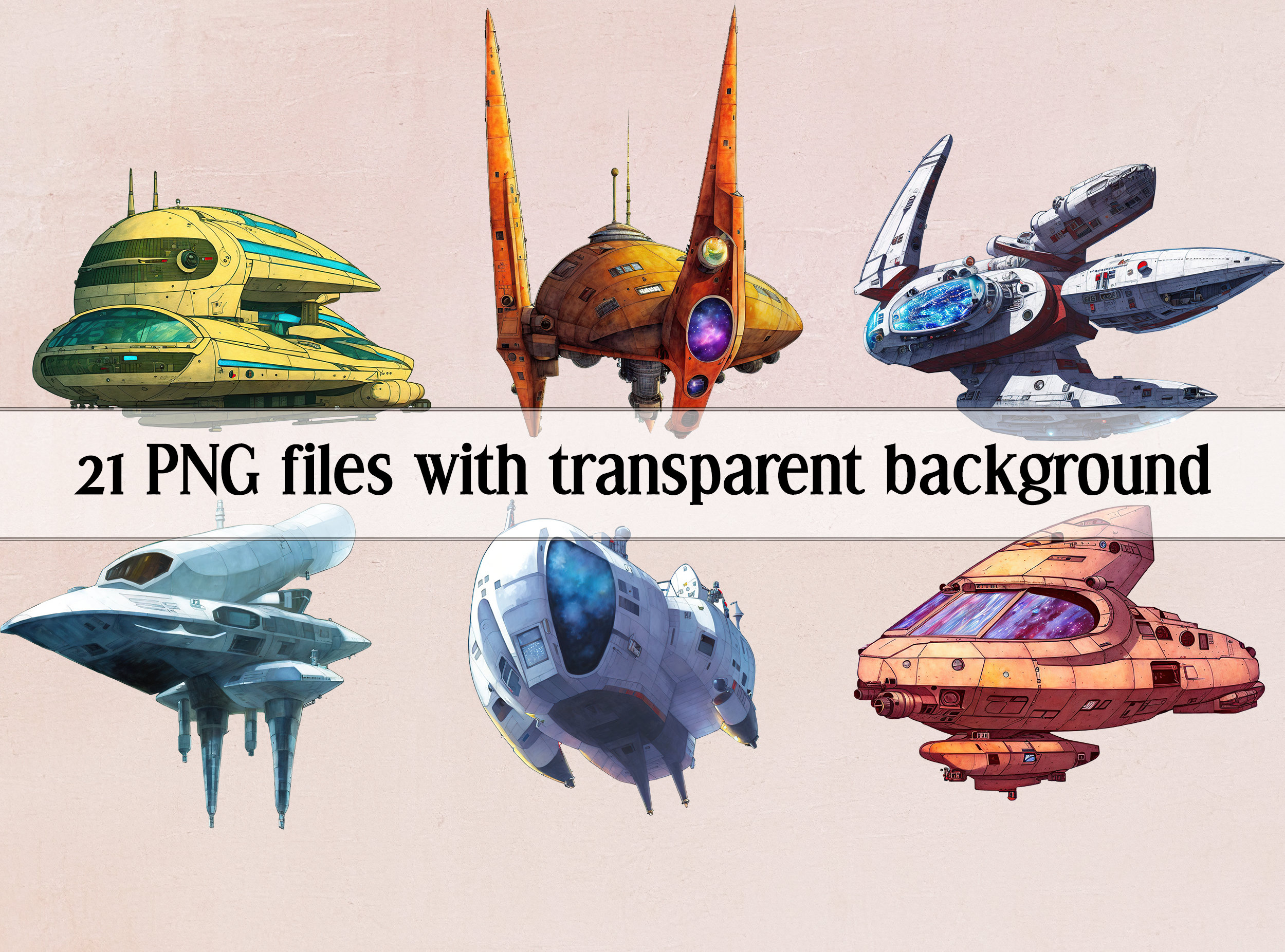 21 Spaceship Clipart, PNG, High Resolution, Starship Cliparts ...