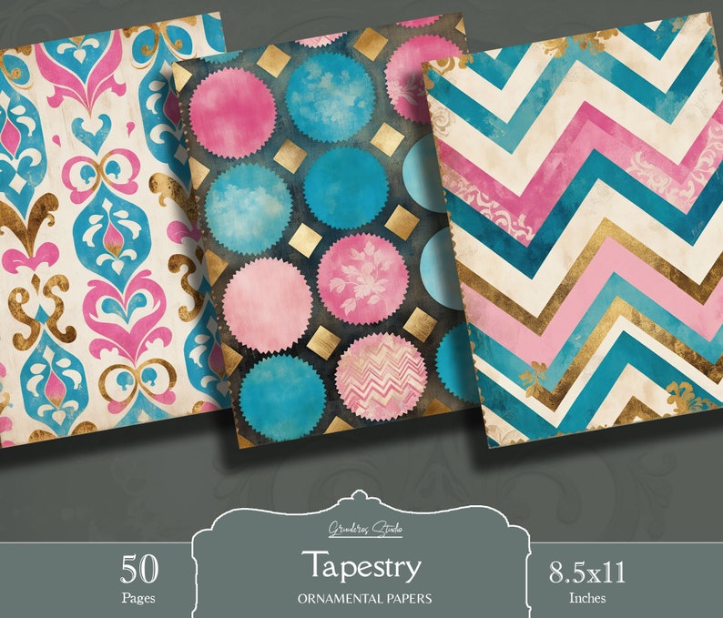 Printable Victorian Paper, Texture Theme, Journal Embellishment, Luxury ...