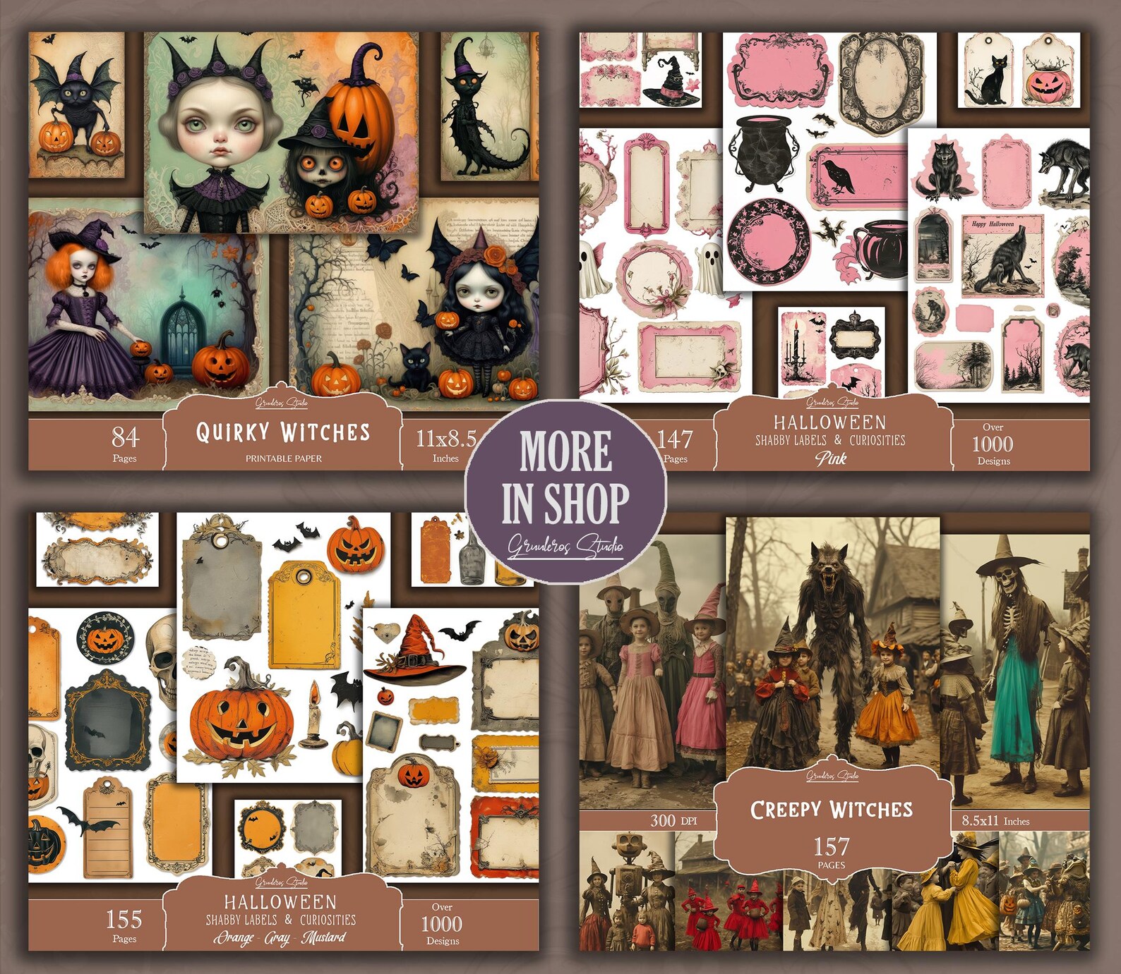 Halloween Printable Stationery Writing Papers, Printable Pumpkins ...