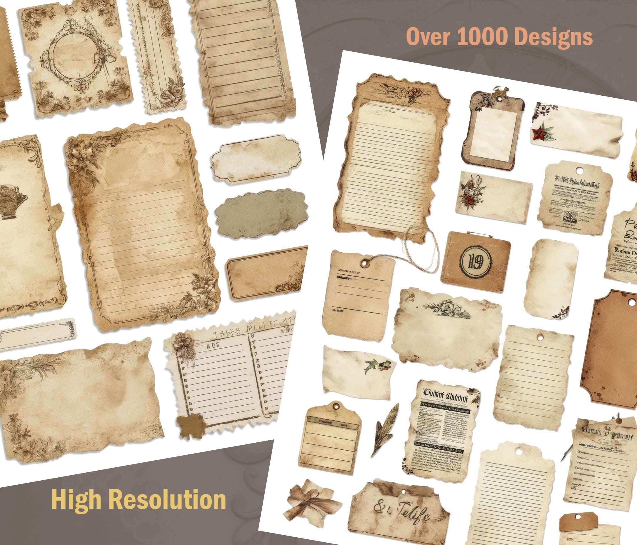 Ephemera Scraps & Cutouts, Vintage Labels, Printable Collage Sheets ...