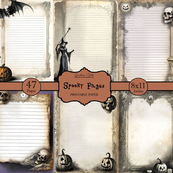 Halloween Note Cards - Etsy