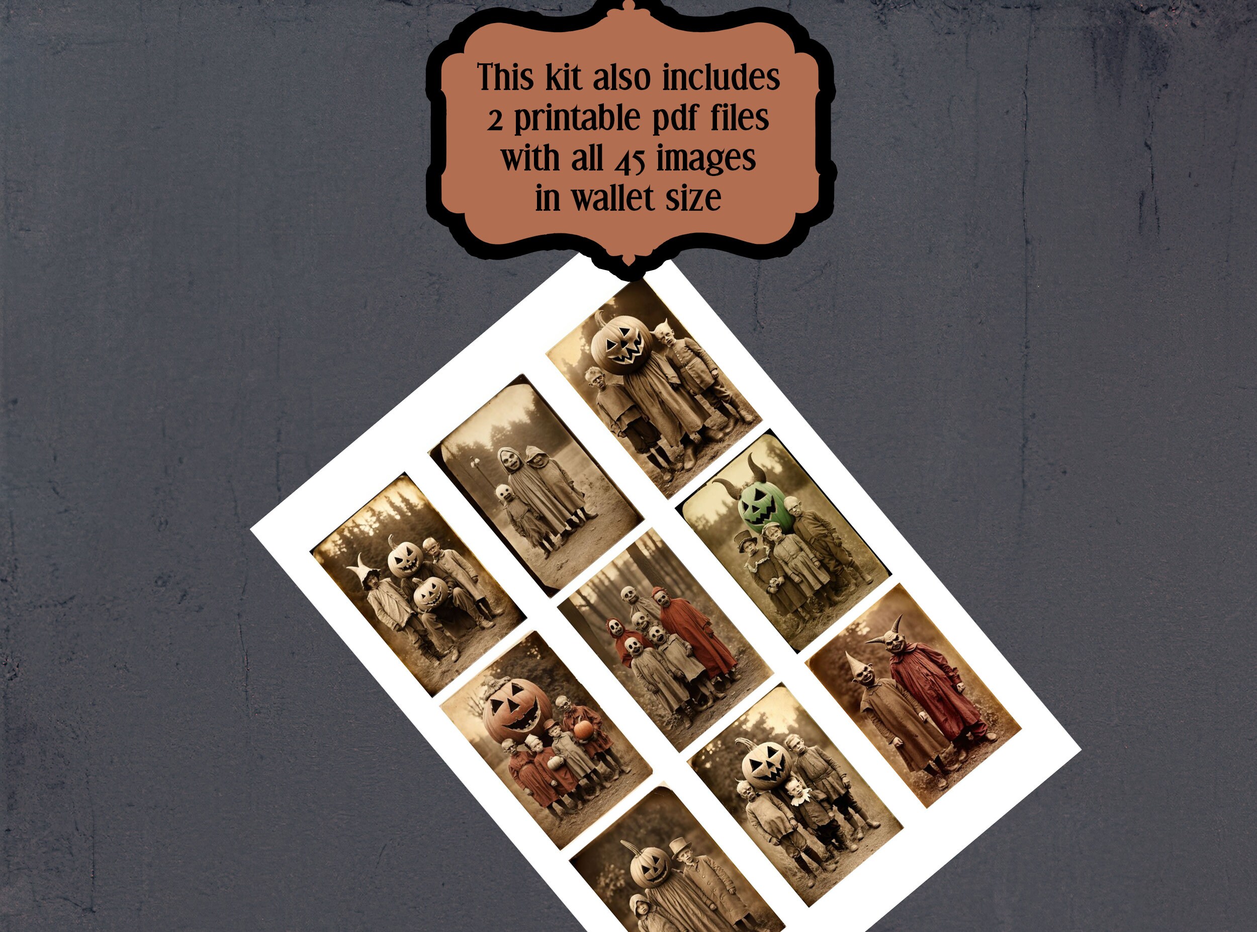 Printable Creepy Vintage Photos Scary Halloween Collage Images Antique ...