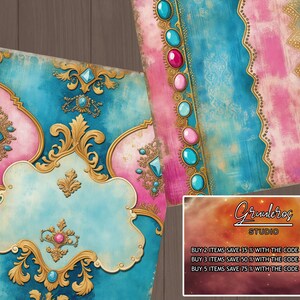 Printable Victorian Paper, Texture Theme, Journal Embellishment, Luxury ...