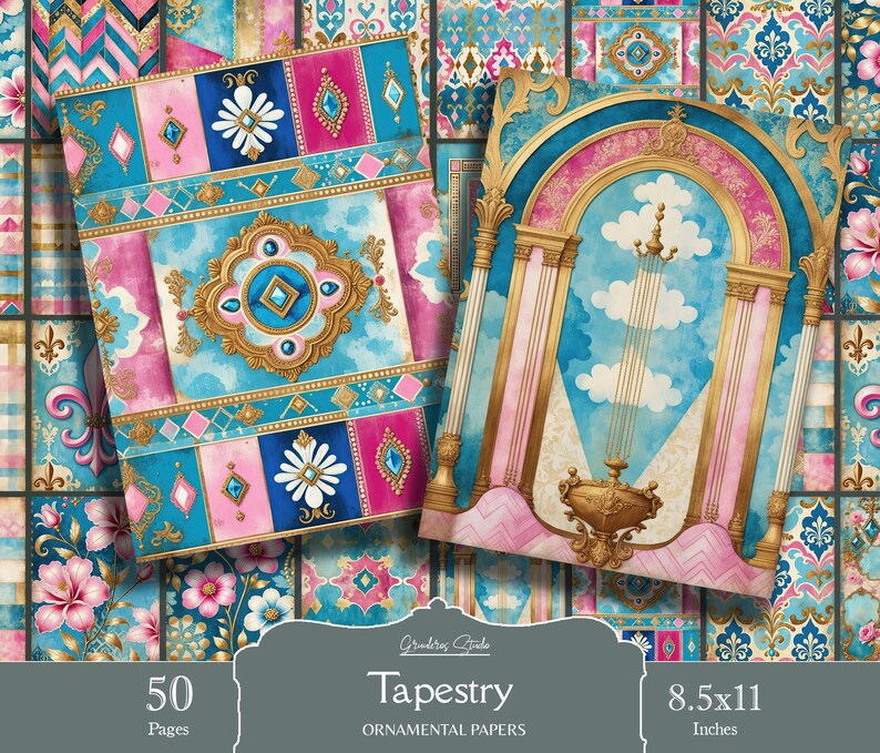 Printable Victorian Paper, Texture Theme, Journal Embellishment, Luxury ...