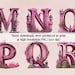 Fairy Castles Decorative Alphabet Letters, Pink Castles, Digital ...