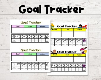 You Can Do It! Goal Tracker Reward Chart Cutout Printable Download PDF ...