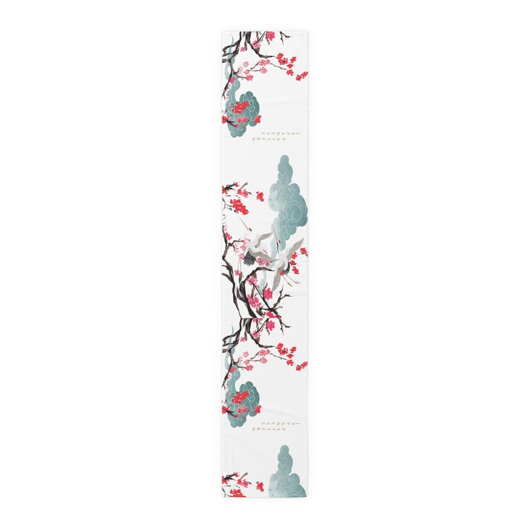 Japanese Themed Table Runner 16X72 or 16X90 Lavish Table Setting Zen ...