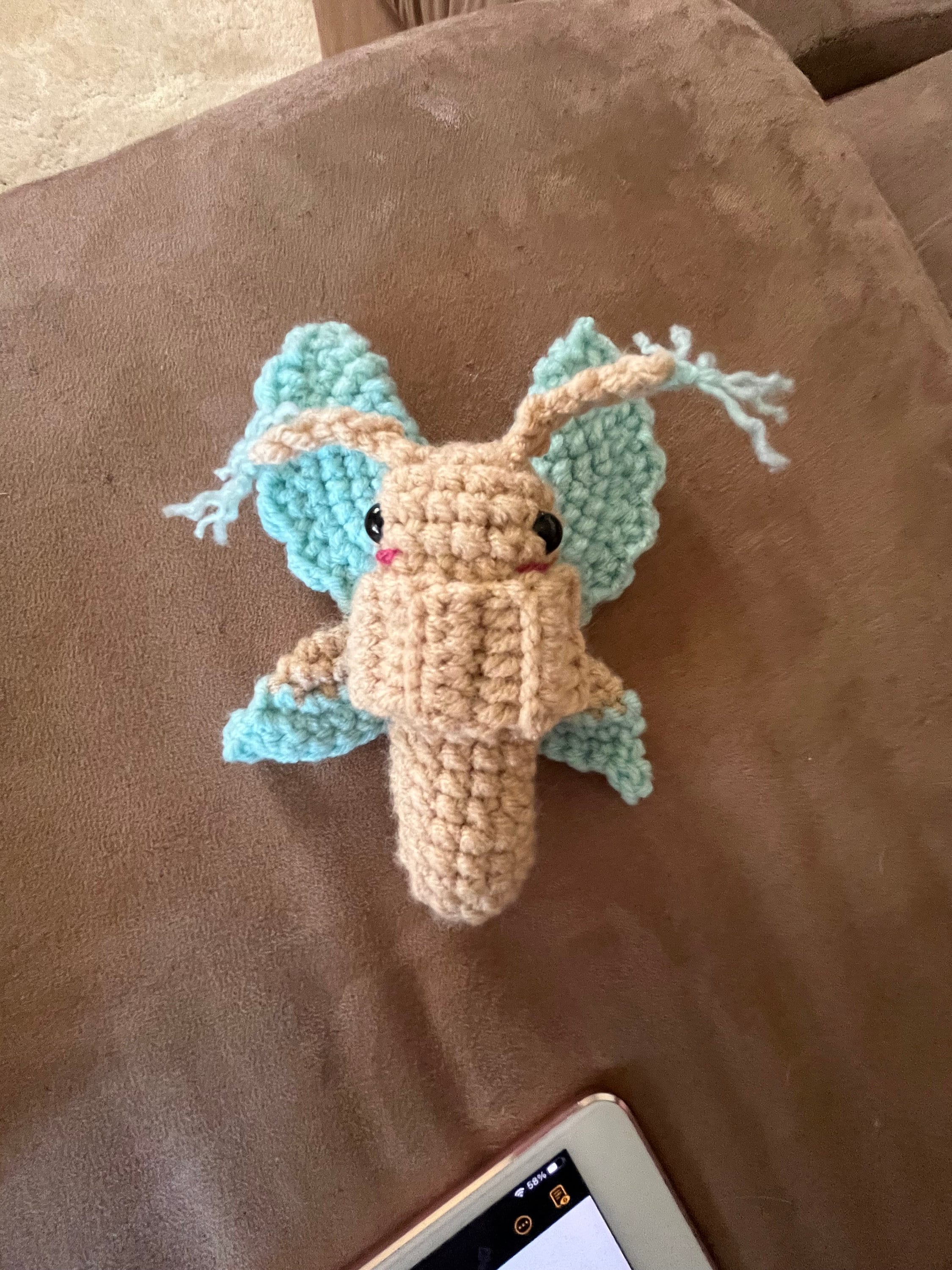 Moth Crochet Pattern - Metaphoric Moth - Pocket Pets Amigurumi Toy - Etsy