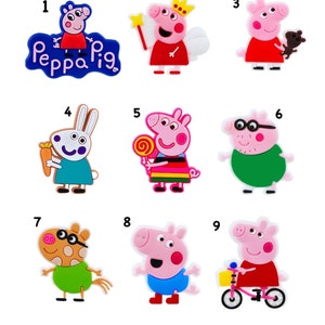 Peppa Pig Croc Charms |cartoon Pig Themed Croc Charms | Peppa Pig ...