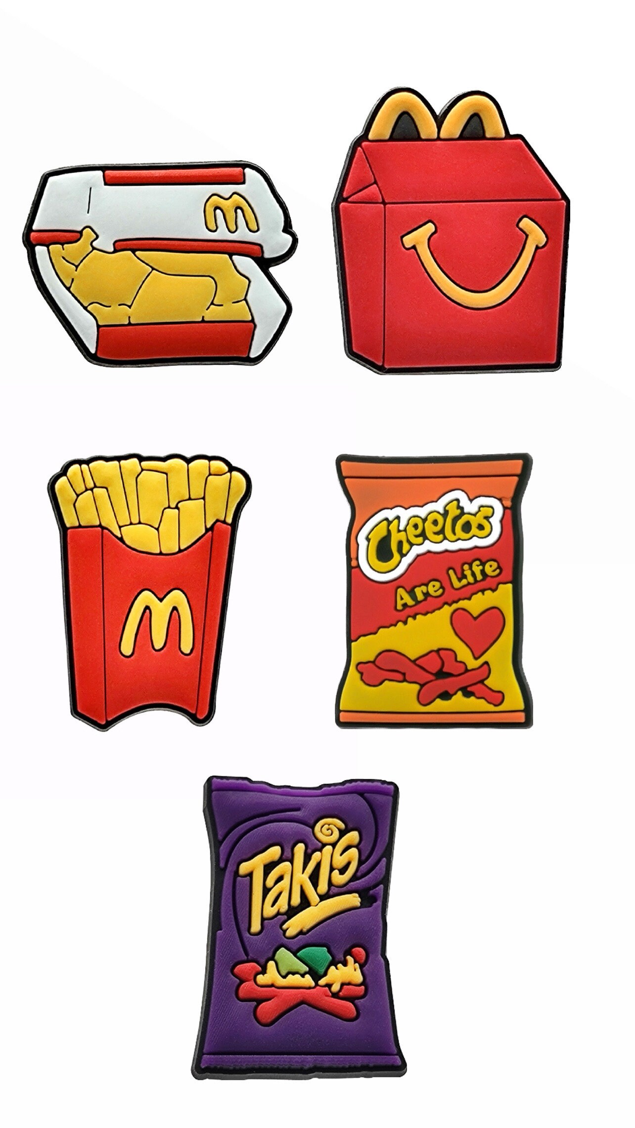 Food Croc Charms Snacks Croc Charms Food Jibbitz PVC Rubber Avocado ...