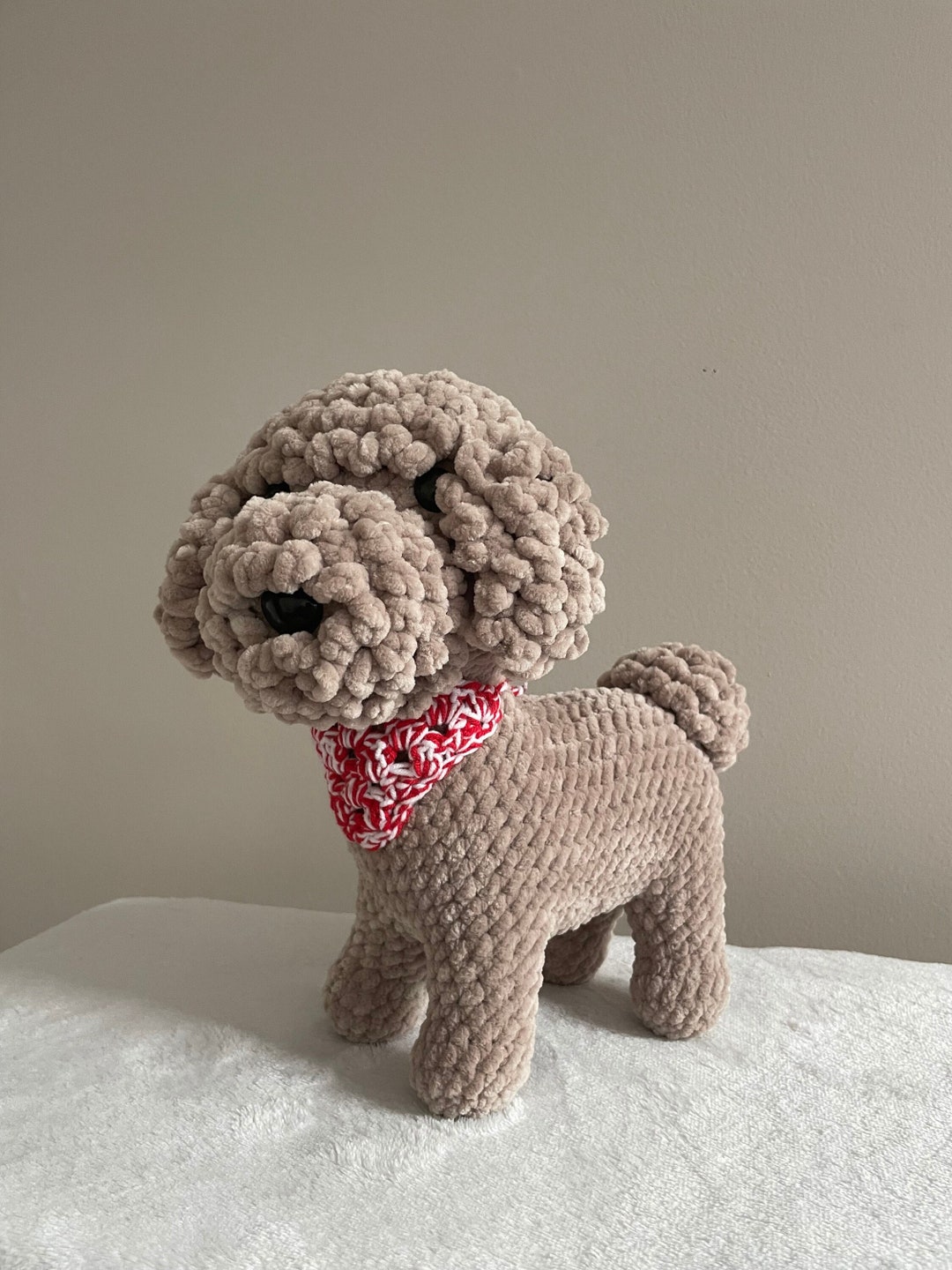 Crochet Poodle Dog Plushy Amigurumi Dog Cute Crochet Stuffed Dog ...