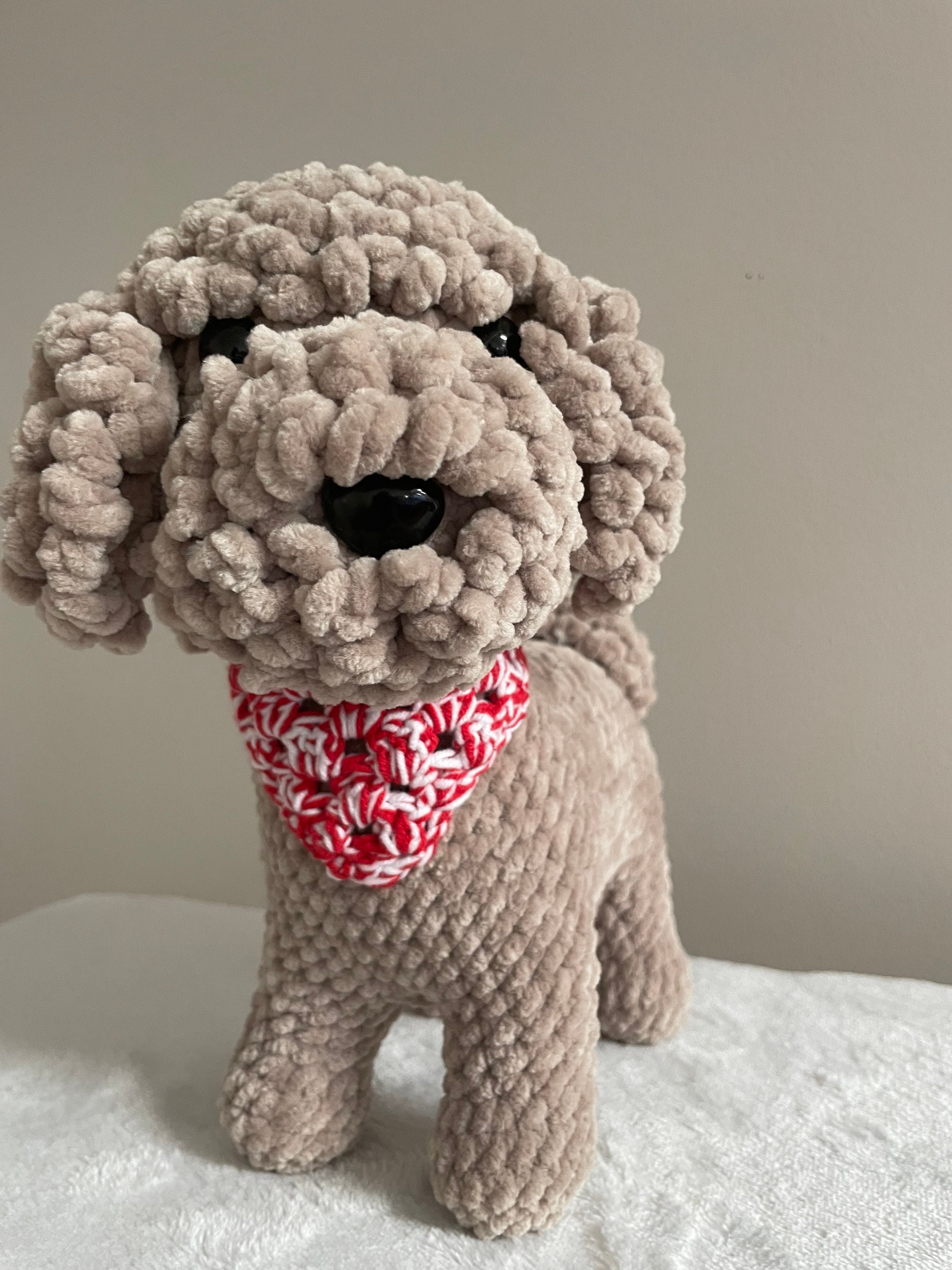 Crochet Poodle Dog Plushy Amigurumi Dog Cute Crochet Stuffed Dog Fluffy ...