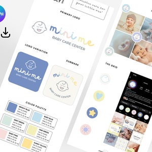 Easy to Edit Brand Board Template, Canva Brand Style Sheet Template ...