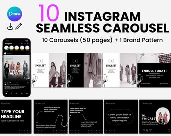 New Instagram Seamless Carousel Photoshop PSD (Download Now) - Etsy