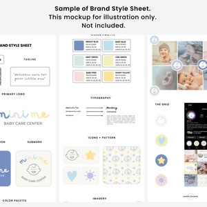 Easy to Edit Brand Board Template, Canva Brand Style Sheet Template ...