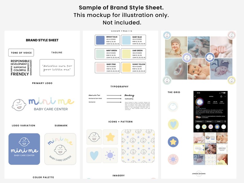Easy to Edit Brand Board Template, Canva Brand Style Sheet Template ...