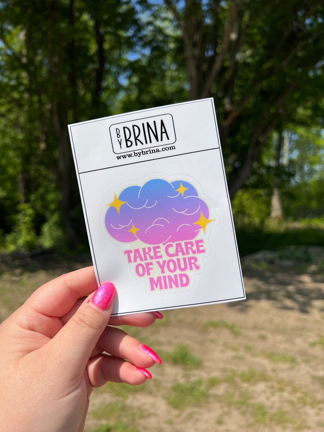 Mental Health Take Care of Your Mind Waterproof Sticker | Gifts for Her ...