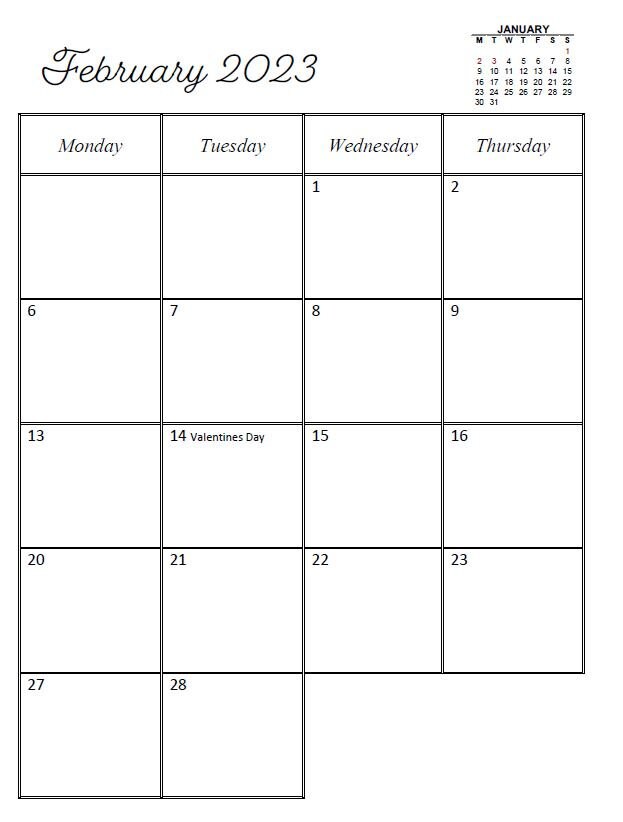 A5 - Monthly Calendar for 2023 on 2 Pages - Etsy
