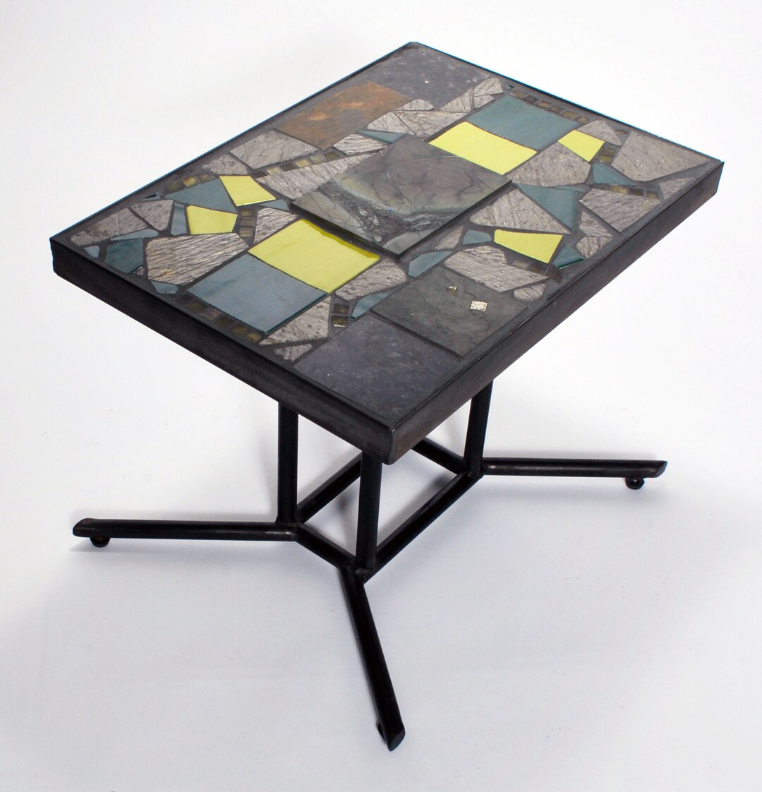 Mesozoa Bespoke One of a Kind Upcycled Mosaic Tile With Welded Steel ...
