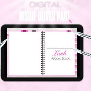 Lash Tech Record Book ,lash Record Book | Inventory Tracker | Monthly ...