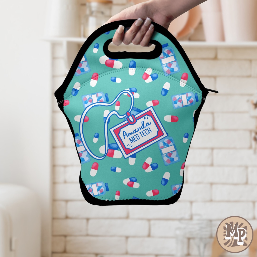 Personalized Medication Tech Insulated Lunch Tote Custom Medication ...