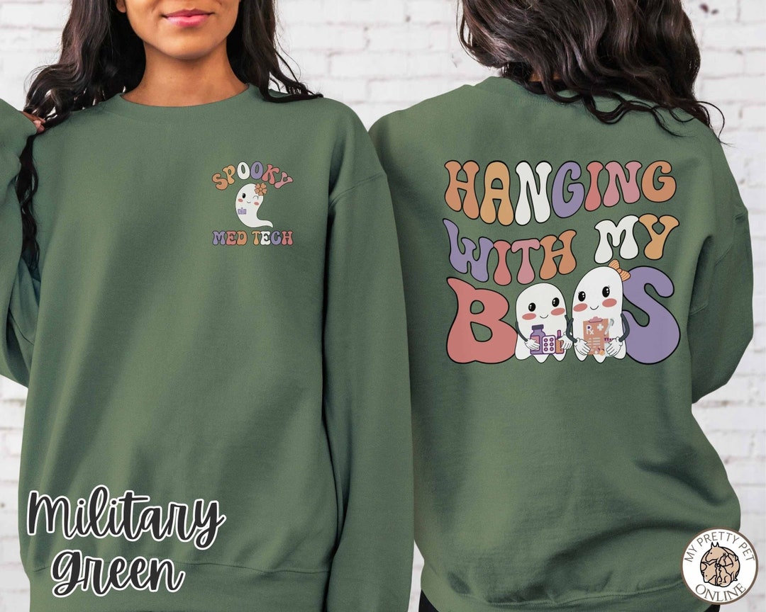 Medication Tech Halloween Sweatshirts, Medication Aide Sweatshirt ...