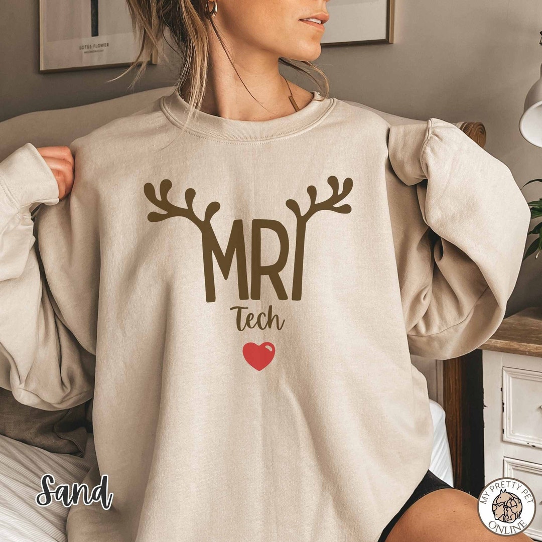 Reindeer MRI Tech Christmas Sweatshirts, MRI Tech T Shirts, MRI Scan ...