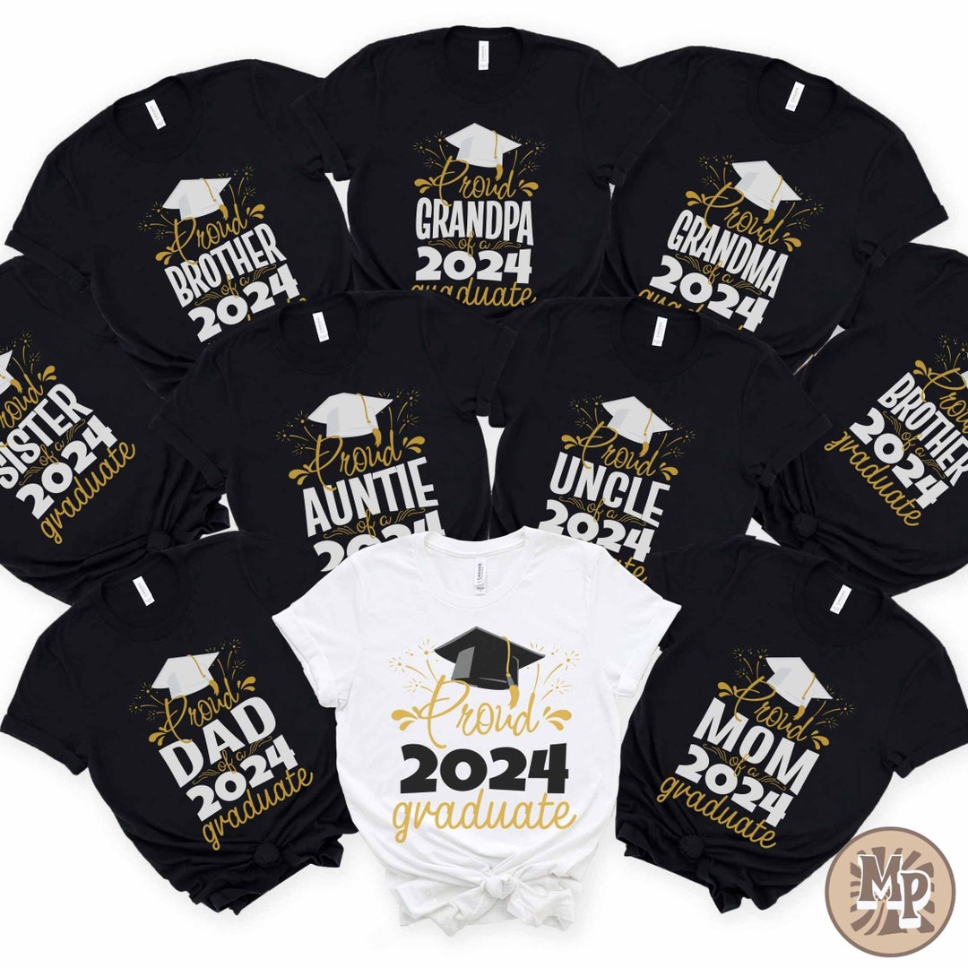 Custom Family Graduation Shirts, Class of 2024 Family Graduation Shirts ...
