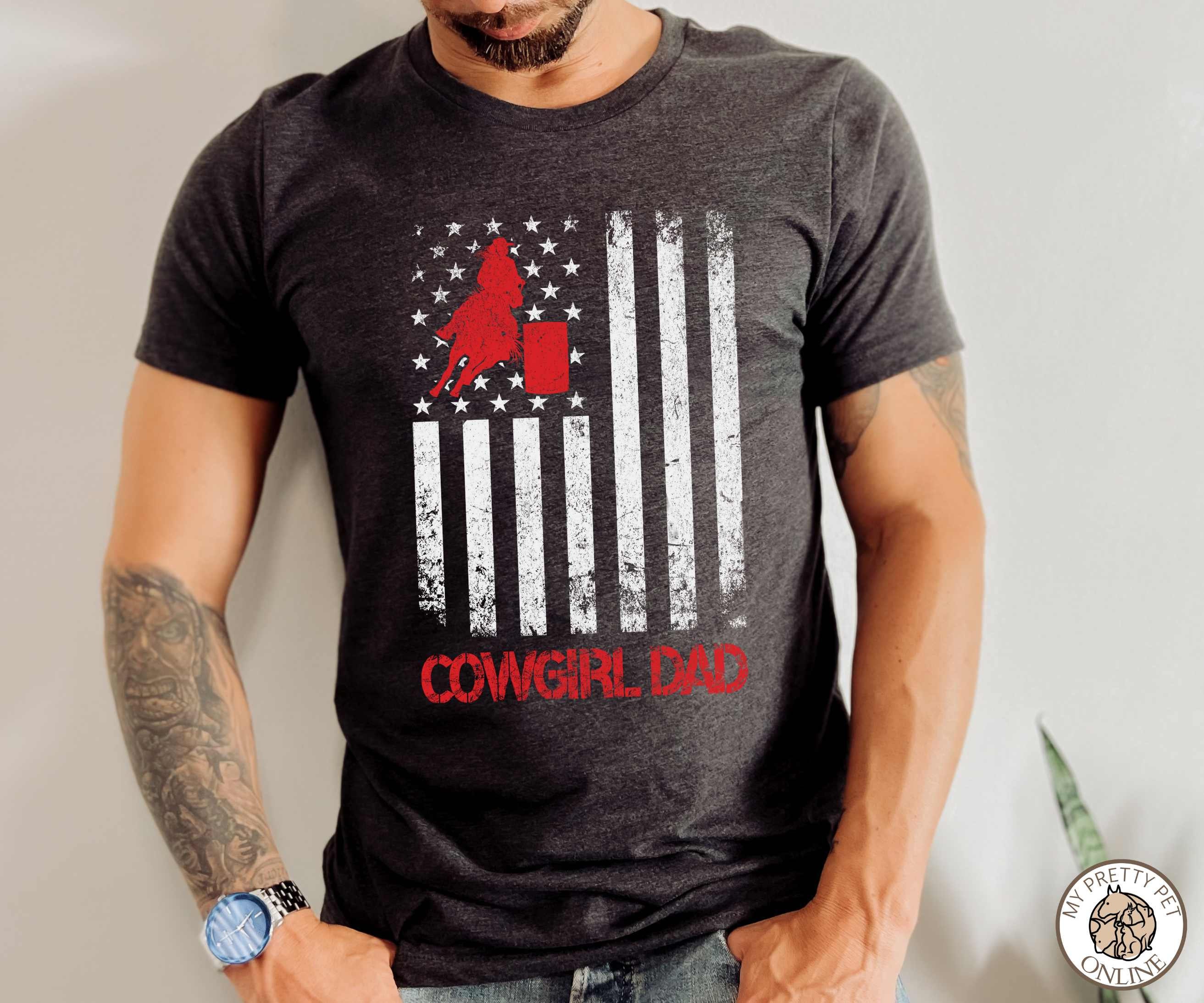 Barrel Racing Dad T-shirt Horse Show Dad Shirt Horse Dad Gifts - Etsy