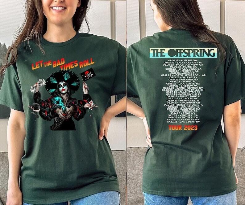 The Offspring Tour 2023 T-Shirt, The Offspring Sum 41 Summer Plan Tour ...